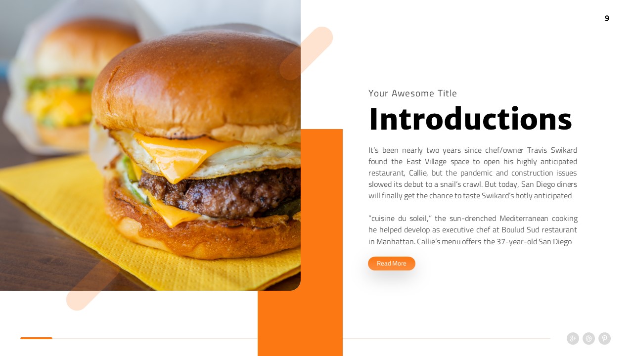 Garnish Culinary Presentation Template, Presentation Templates ...