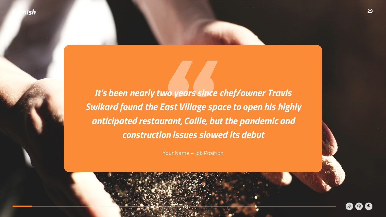 Garnish Culinary Presentation Template, Presentation Templates ...