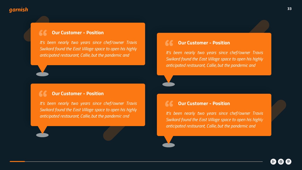 Garnish Culinary Presentation Template, Presentation Templates ...