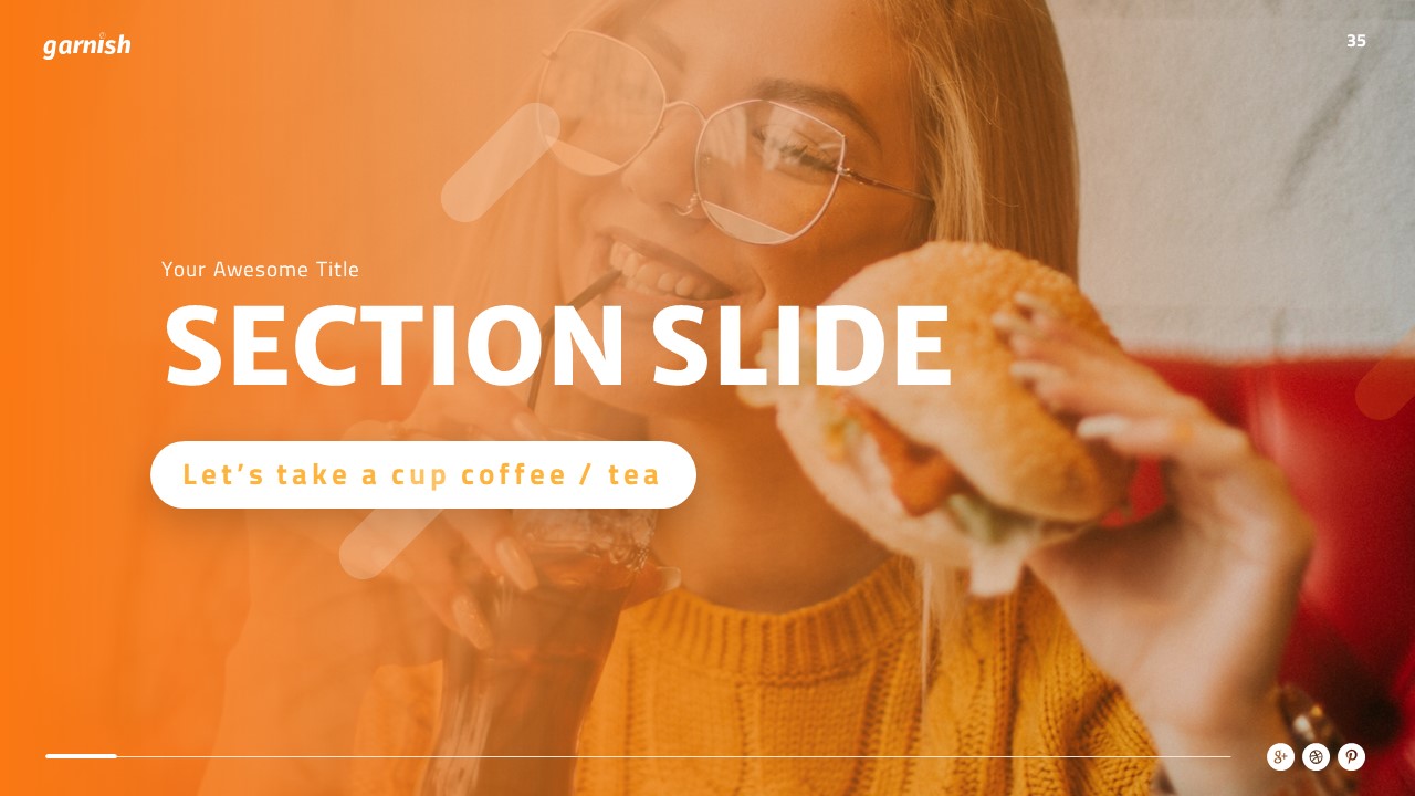 Garnish Culinary Presentation Template, Presentation Templates ...