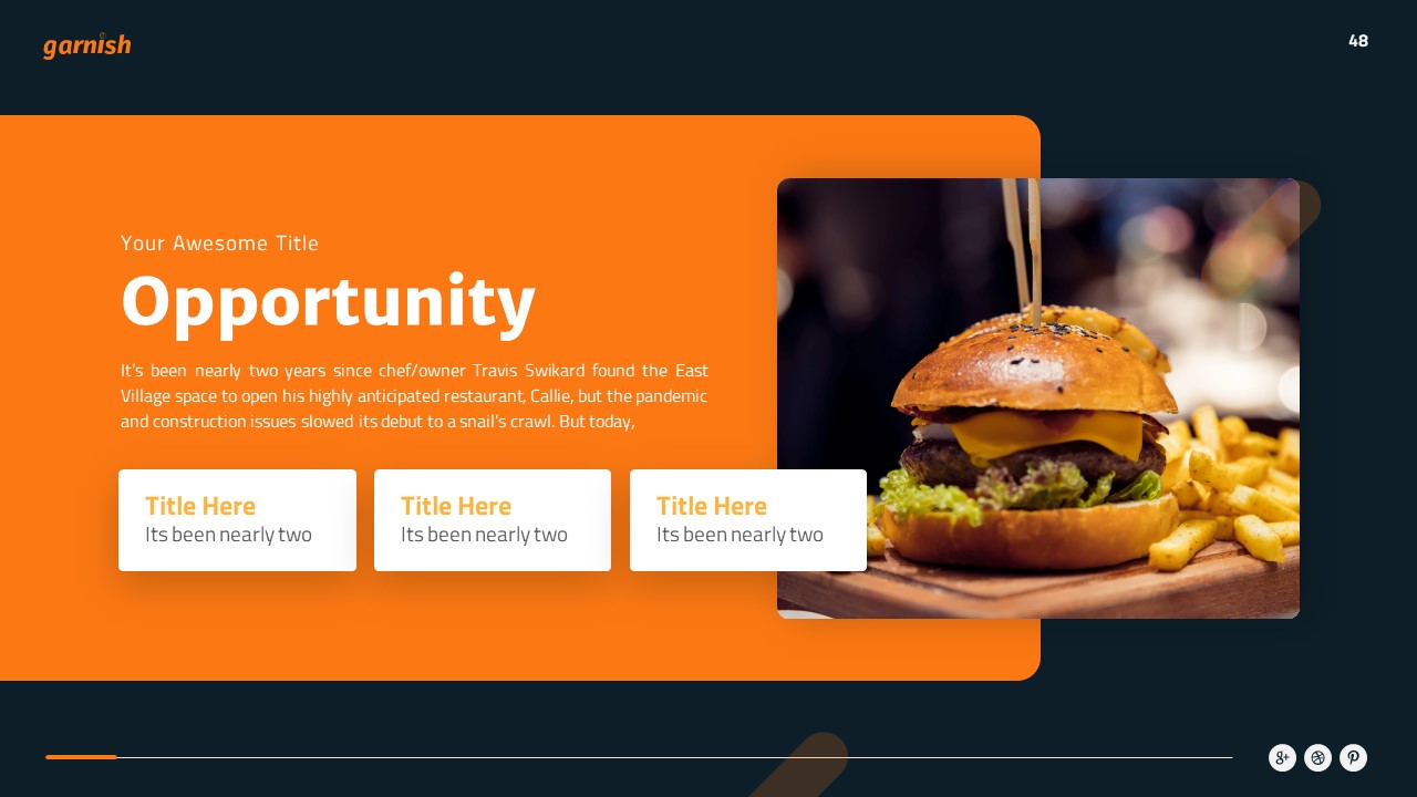 Garnish Culinary Presentation Template, Presentation Templates ...