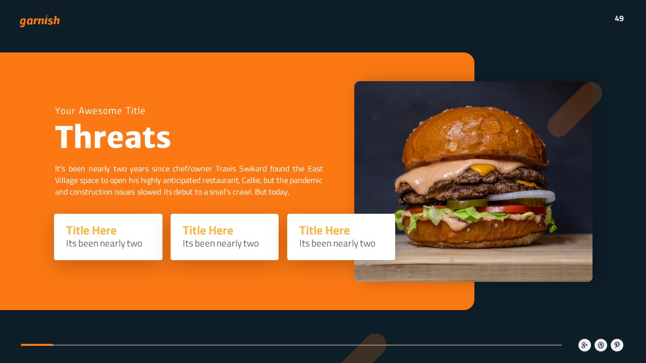 Garnish Culinary Presentation Template, Presentation Templates ...