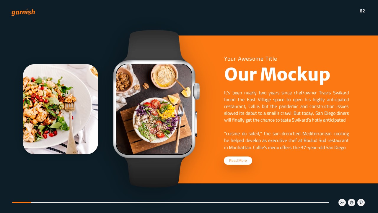 Garnish Culinary Presentation Template, Presentation Templates ...