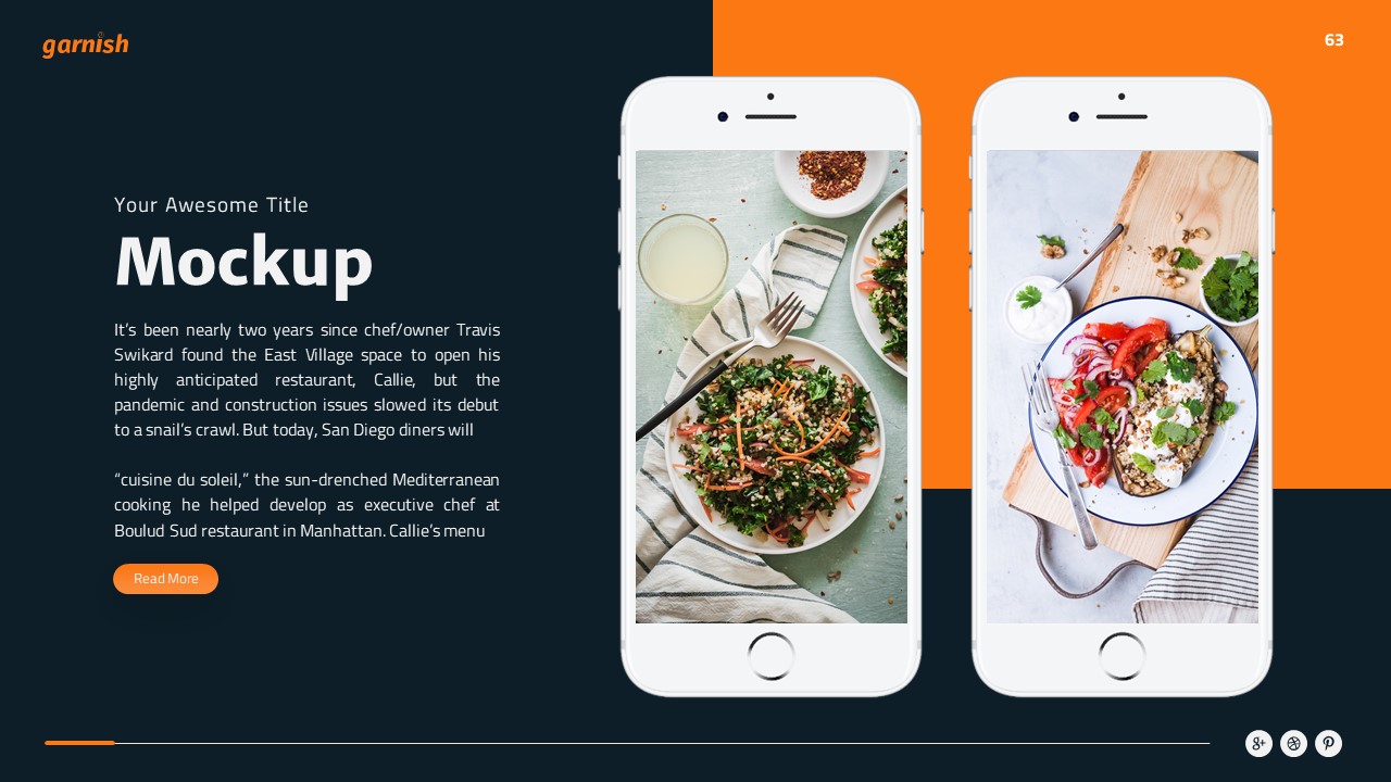 Garnish Culinary Presentation Template, Presentation Templates ...