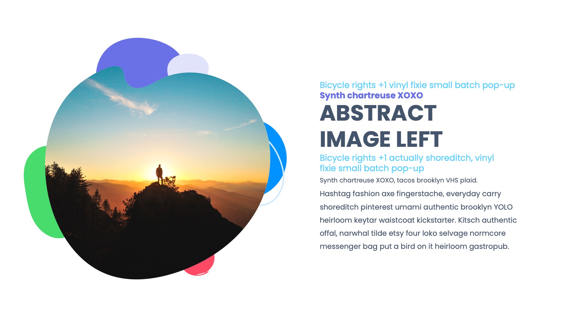 Abstract Image Holders - Keynote Infographics Slides, Presentation ...