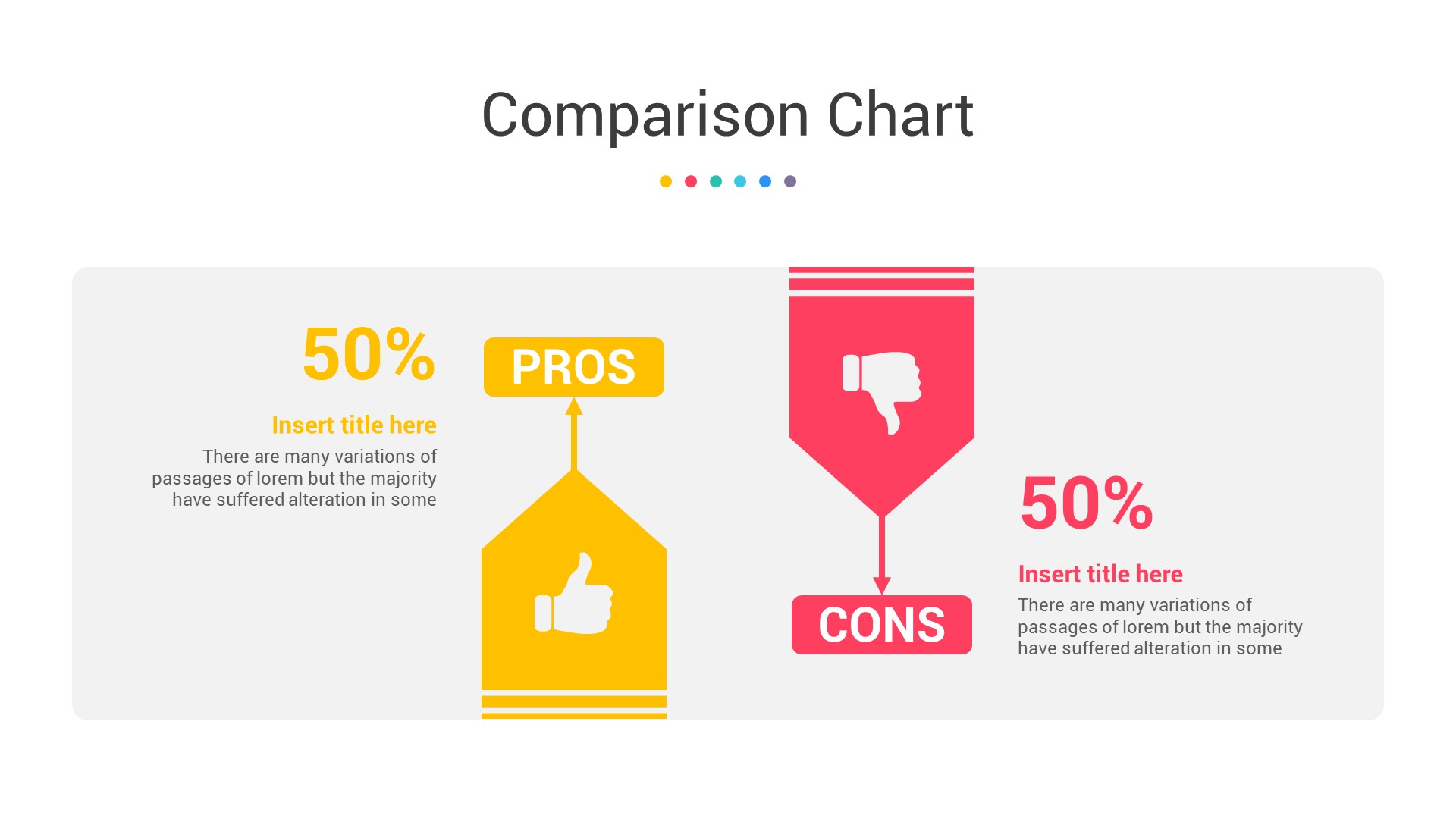 Pro-Comparison Diagram PowerPoint Template, Presentation Templates