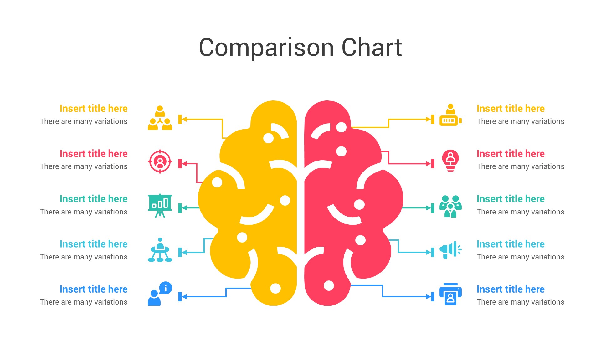 Pro-Comparison Diagram PowerPoint Template, Presentation Templates