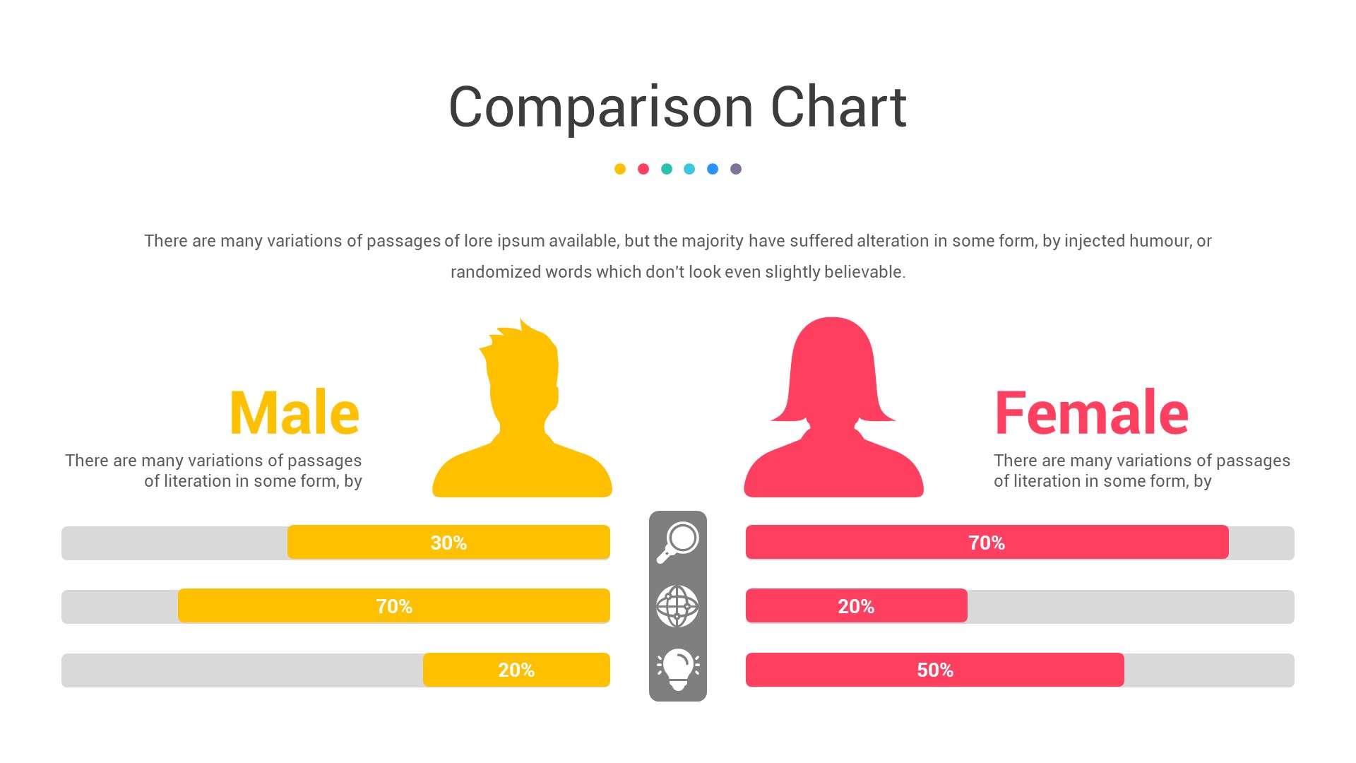Pro-Comparison Diagram PowerPoint Template, Presentation Templates