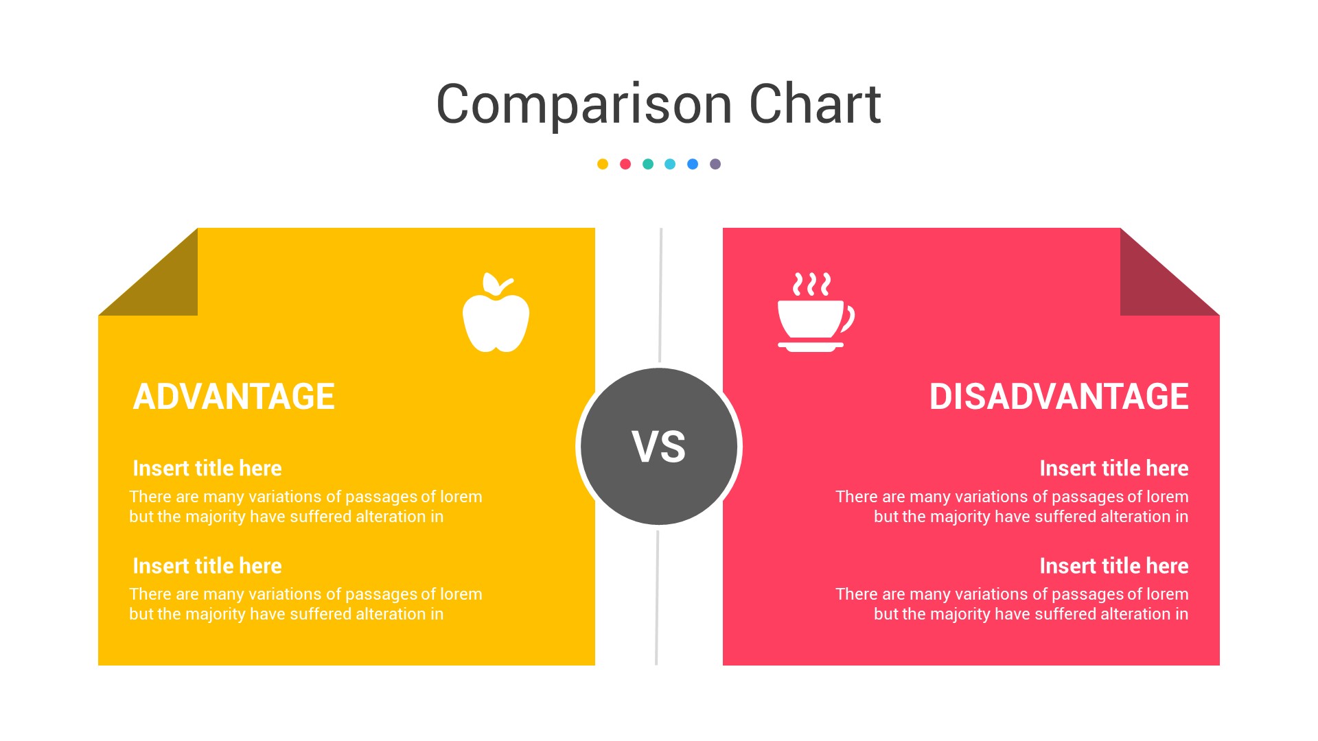 Pro-Comparison Diagram PowerPoint Template, Presentation Templates