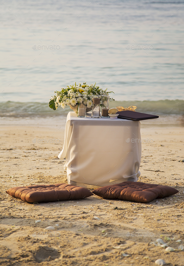 Table at the beach Stock Photo by BGStock72 | PhotoDune