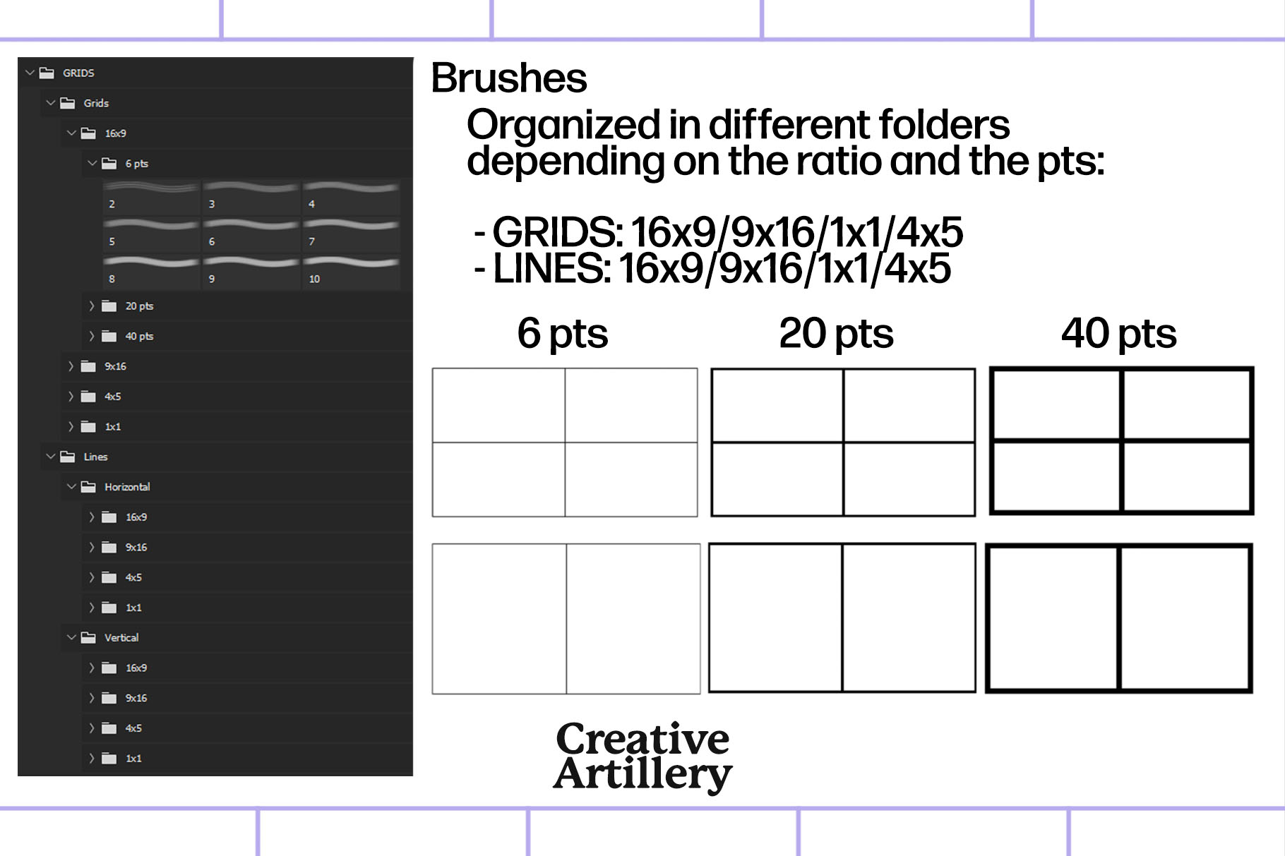 Grids Brush, Add-ons | GraphicRiver