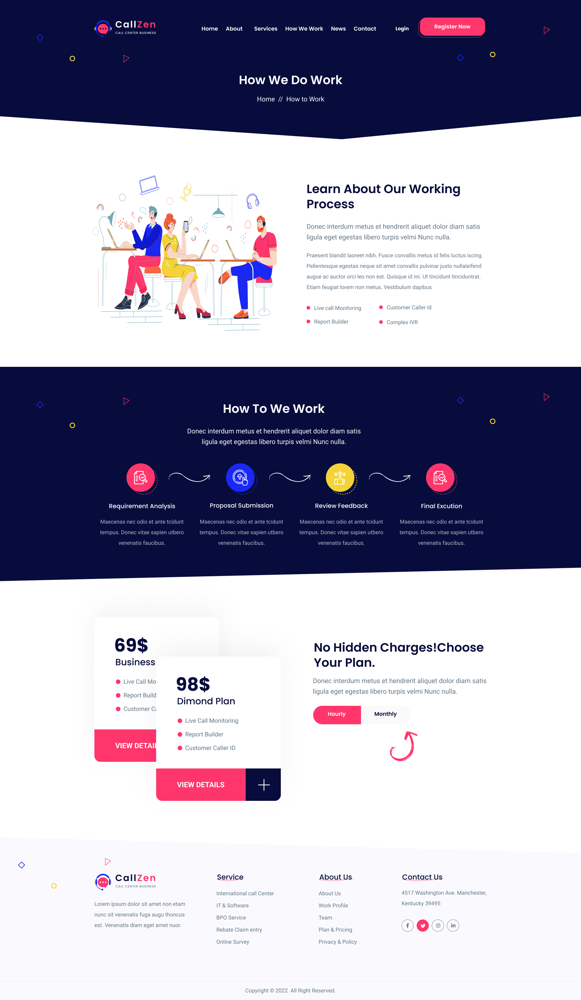 Callzen - Call Center Business Figma Template by ViserLab | ThemeForest