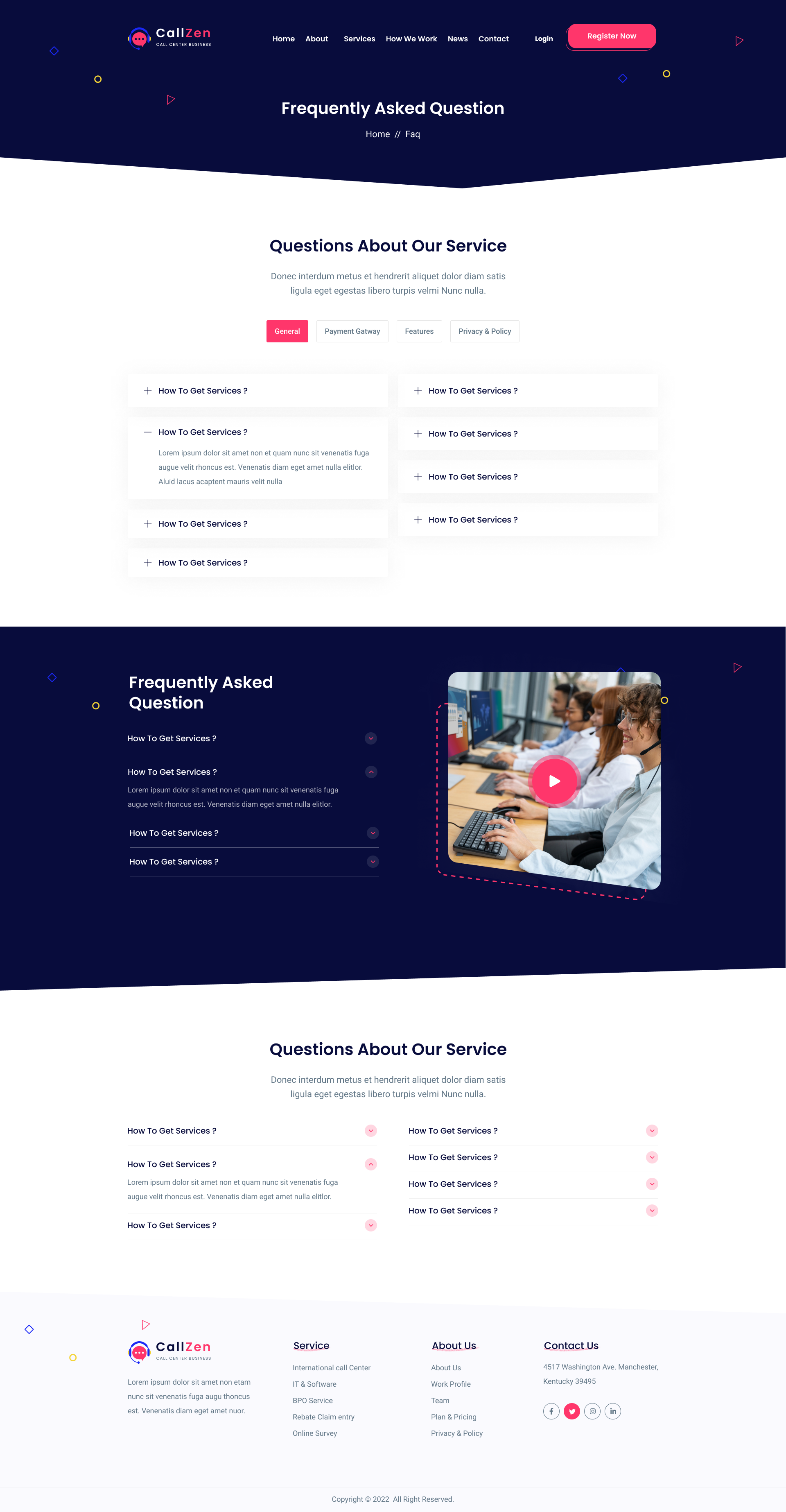 Callzen - Call Center Business Figma Template by ViserLab | ThemeForest