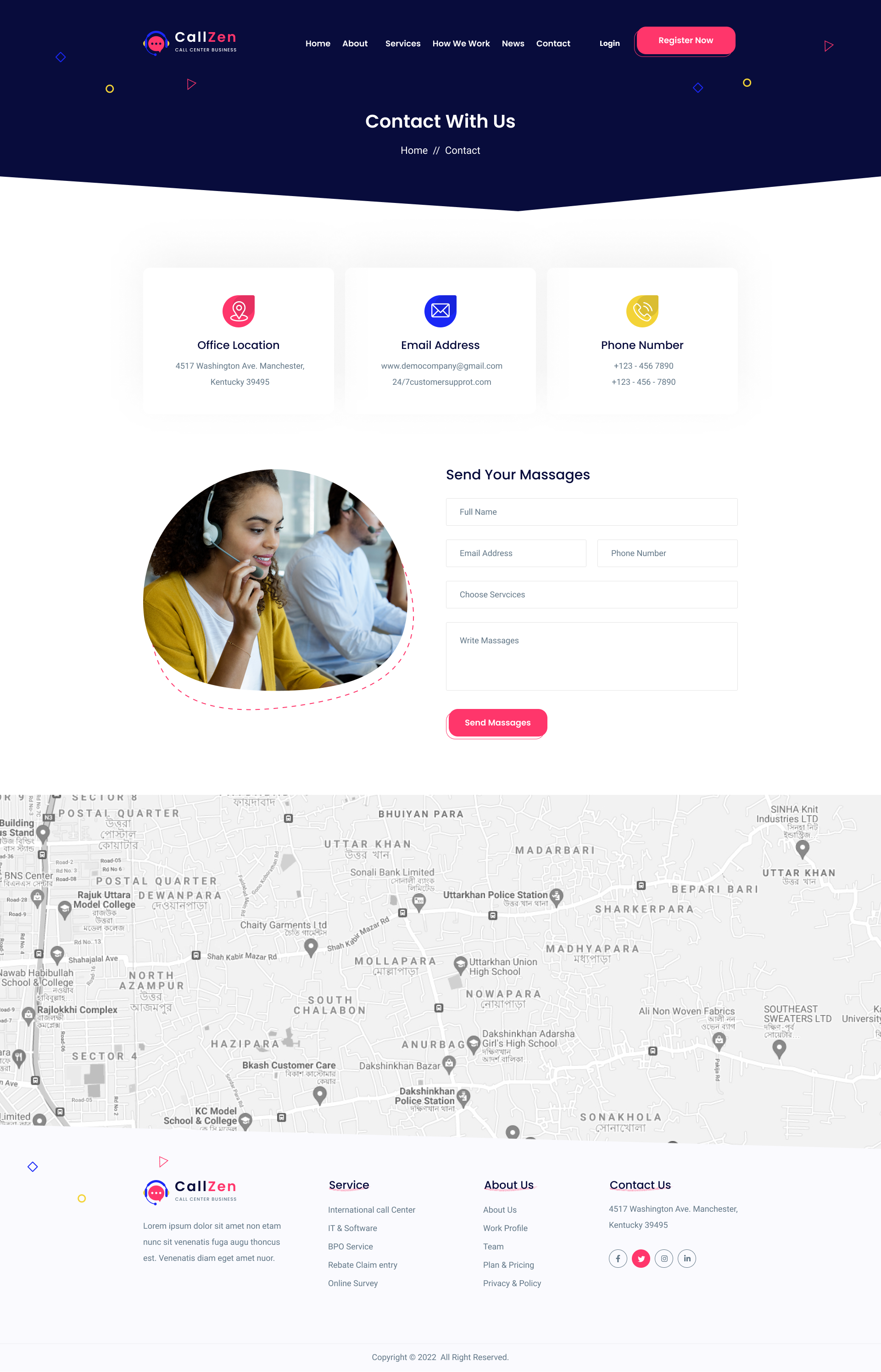 Callzen - Call Center Business Figma Template by ViserLab | ThemeForest