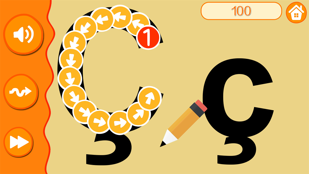 Turkish Alphabet Letter Writing Game (Construct 3 | C3P | HTML5) Kids ...