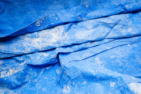 Blue heavy duty with dirty rubble from a brickwork. Stock Photo by ...