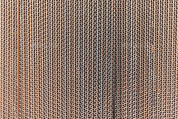 Macro detail of the corrugated cardboard sheets. Stock Photo by ...