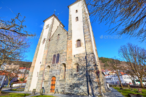 St. Mary's Church in Bergen Stock Photo by dibrova | PhotoDune