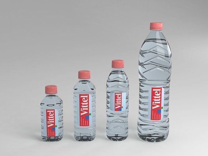 Vittel Water Bottles by 3DArchive | 3DOcean