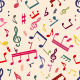 Musical Notes Seamless Pattern, Vectors | GraphicRiver