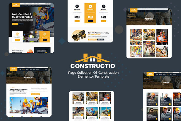 Constructio – Construction Elementor Template Kit by stairtheme | ThemeForest
