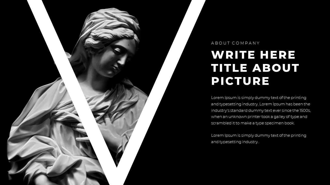 Black & White - Minimal Google SlidesTemplate, Presentation Templates