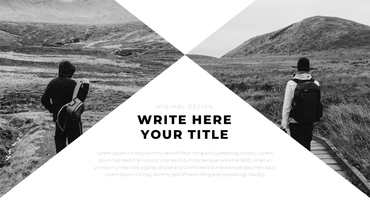 Black & White - Minimal Google SlidesTemplate, Presentation Templates