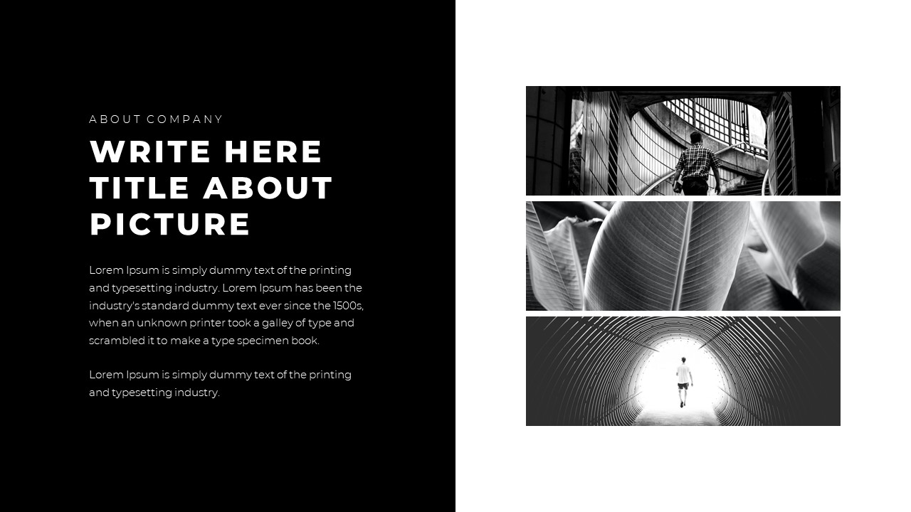 Black & White - Minimal Google SlidesTemplate, Presentation Templates