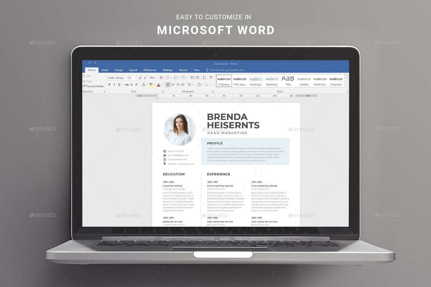 Clean CV Resume, Print Templates | GraphicRiver