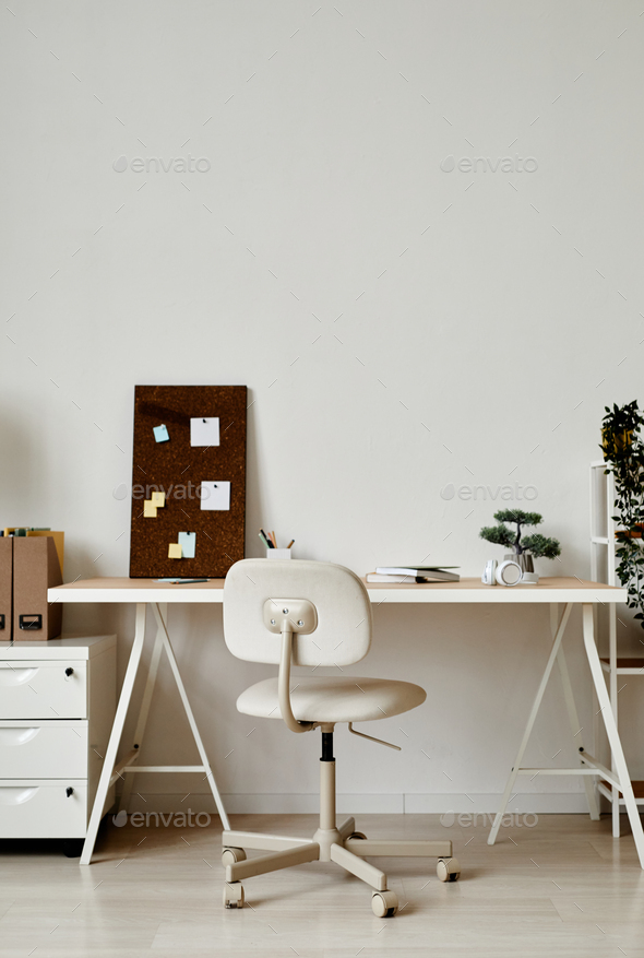 Workplace in White Background Stock Photo by seventyfourimages | PhotoDune