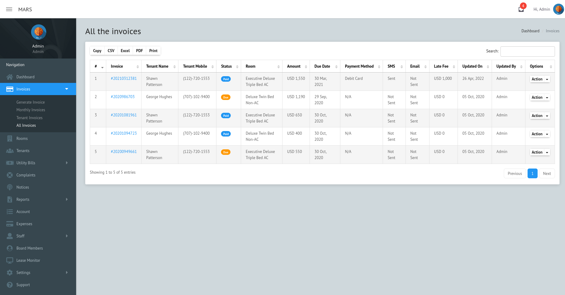 Mars | Room Management System by t1m9m | CodeCanyon