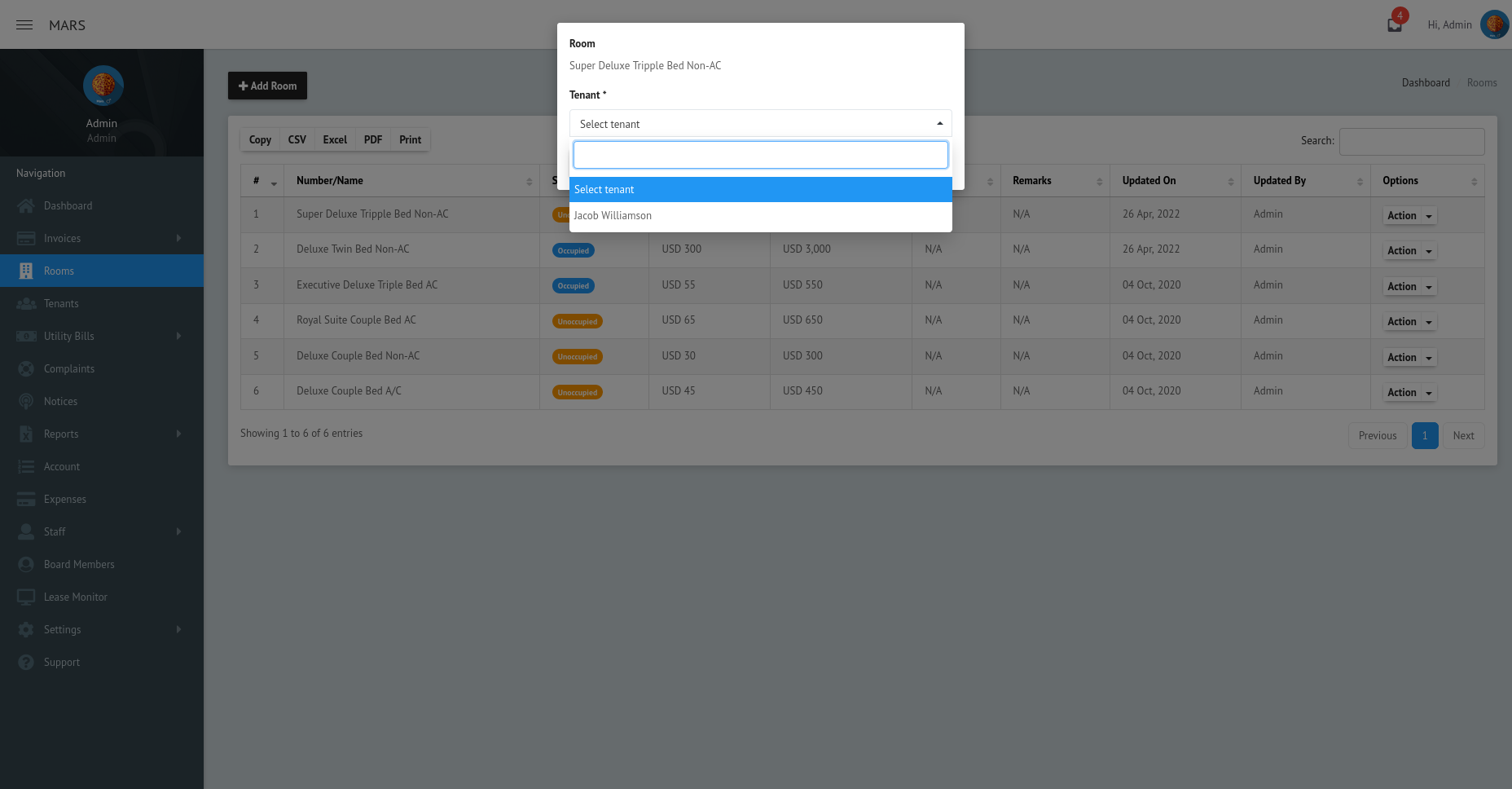 Mars | Room Management System by t1m9m | CodeCanyon