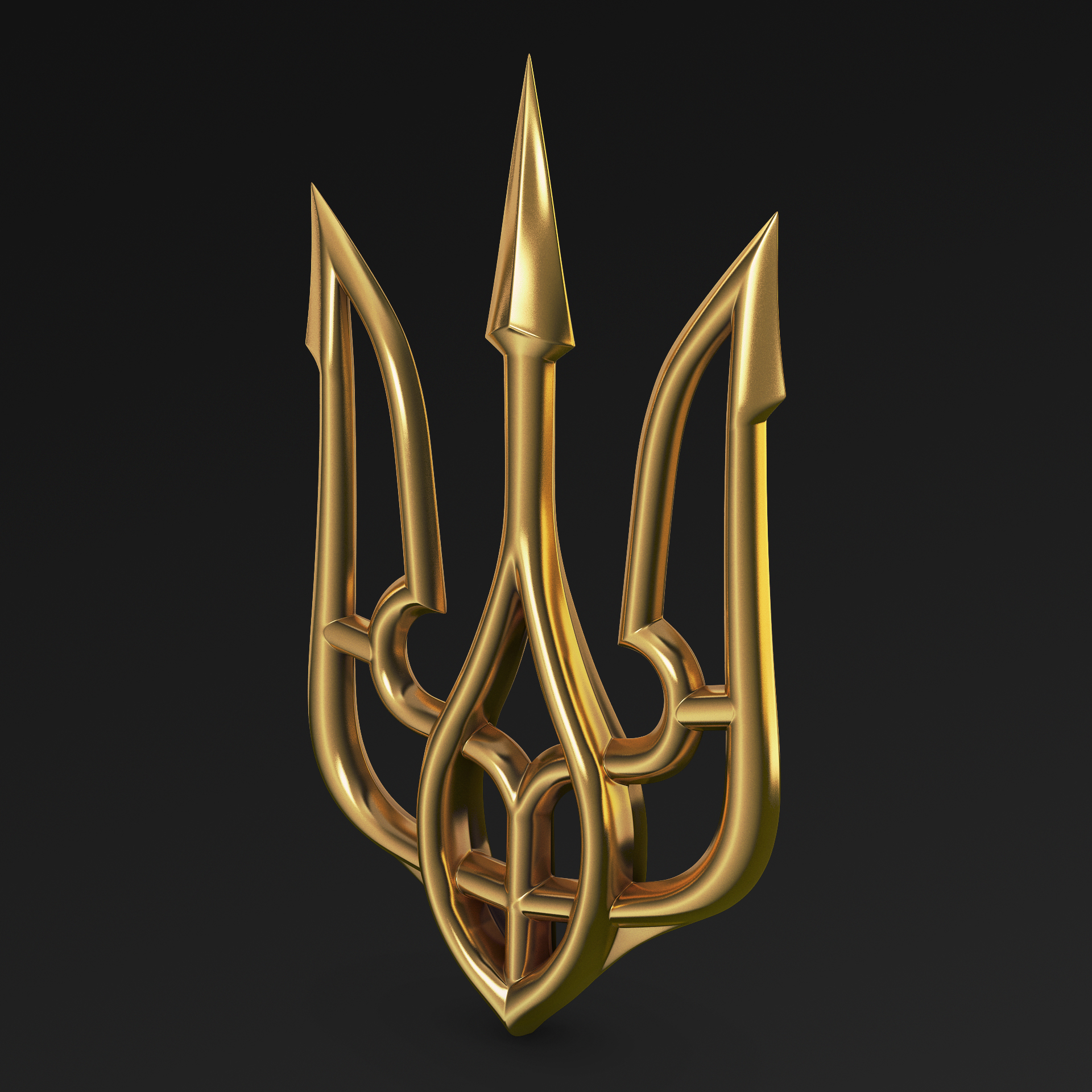 Stylized Ukrainian Tryzub M 2 by Zurel | 3DOcean