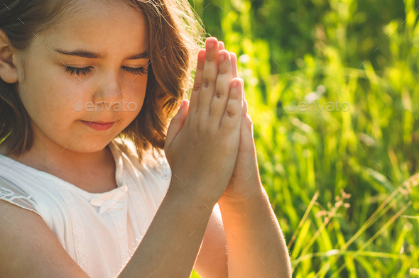 Girls praying Stock Photo by StiahailoAnastasiia | PhotoDune