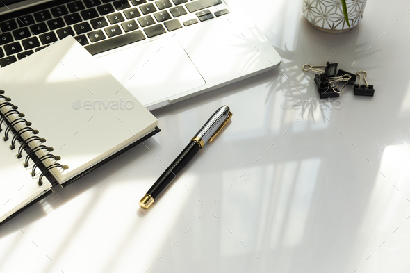 Office desk, close up Stock Photo by bestproject | PhotoDune