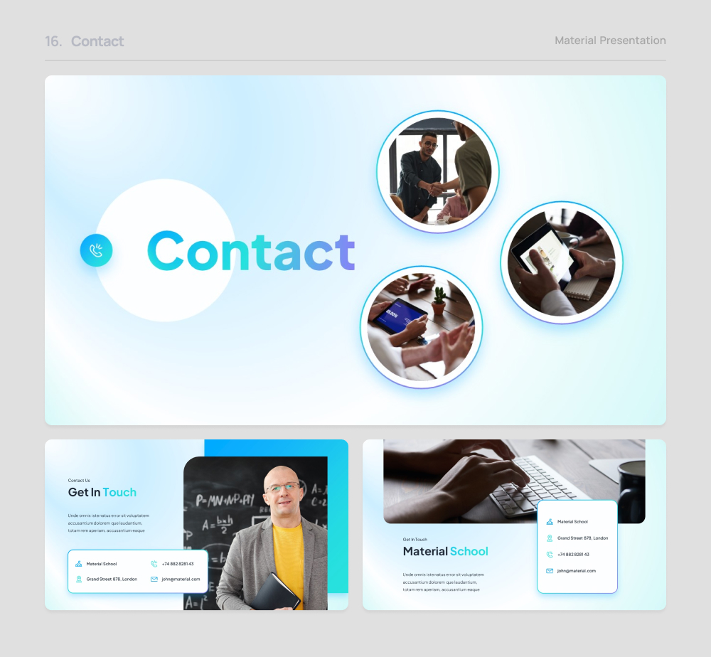 Material - Education PowerPoint Presentation, Presentation Templates