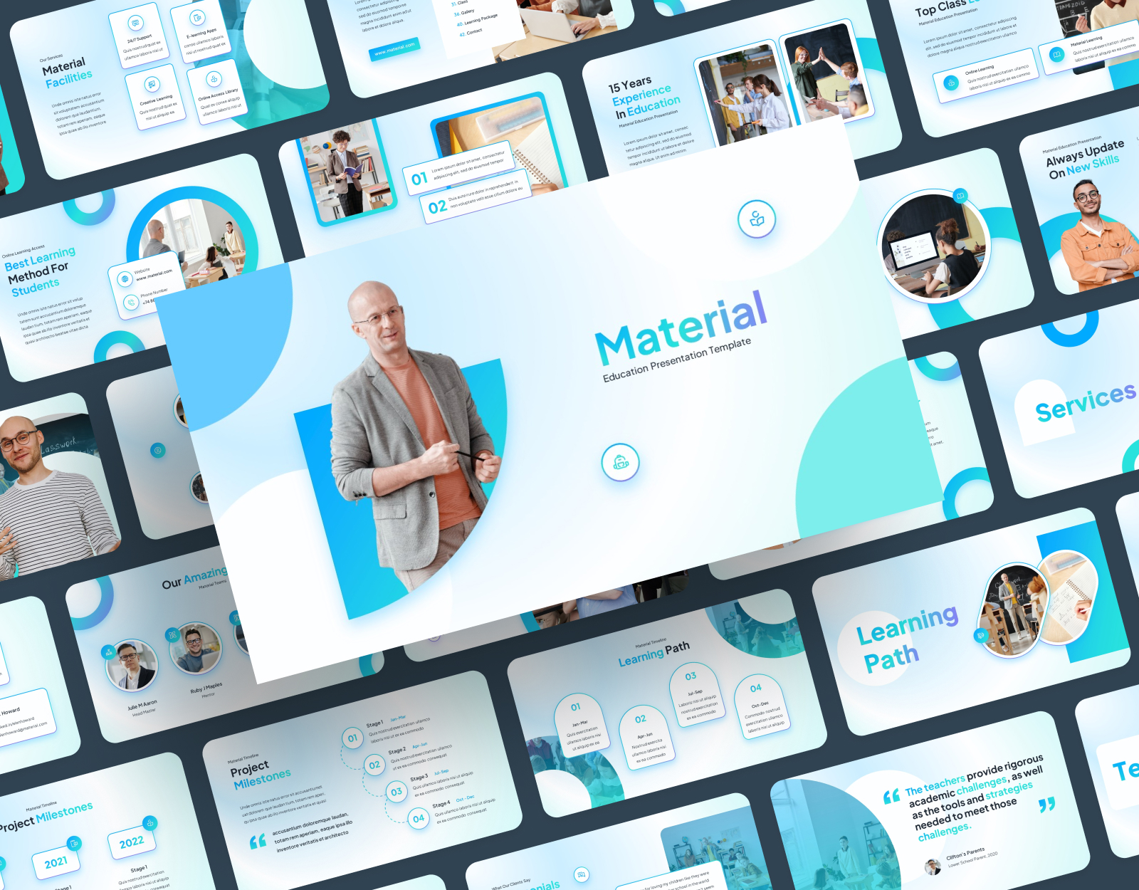 Material - Education PowerPoint Presentation, Presentation Templates
