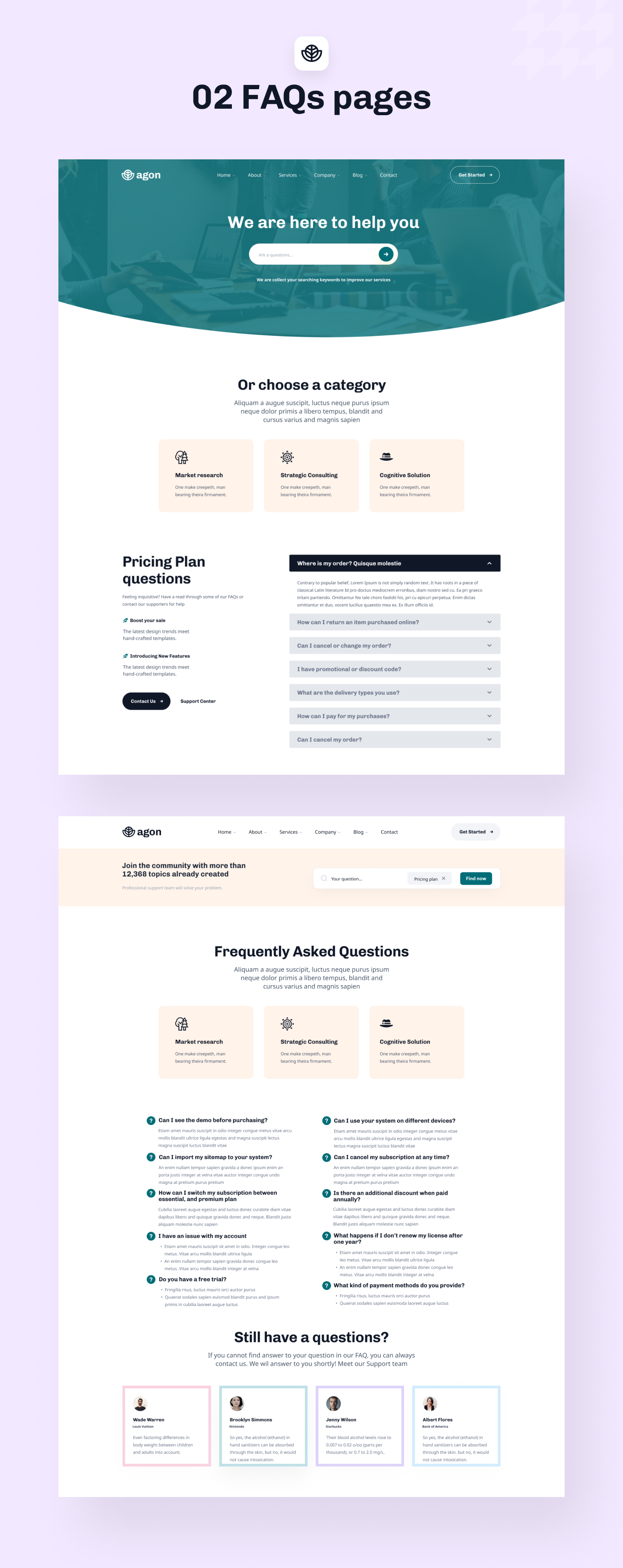 Agon - Multipurpose Agency Figma Template by alithemes | ThemeForest