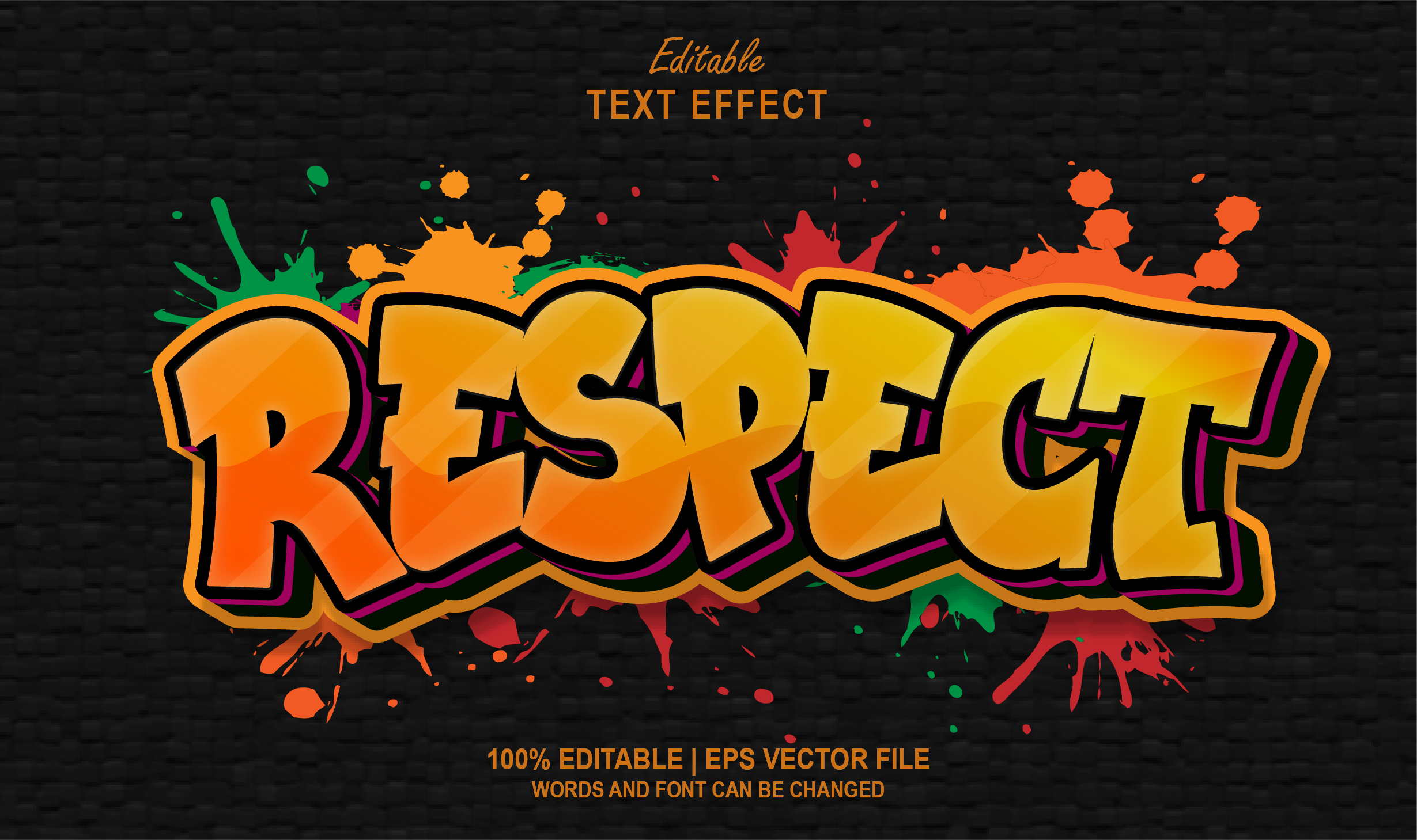 10 Text Effect Style Graffiti Vol. 1, Add-ons | GraphicRiver