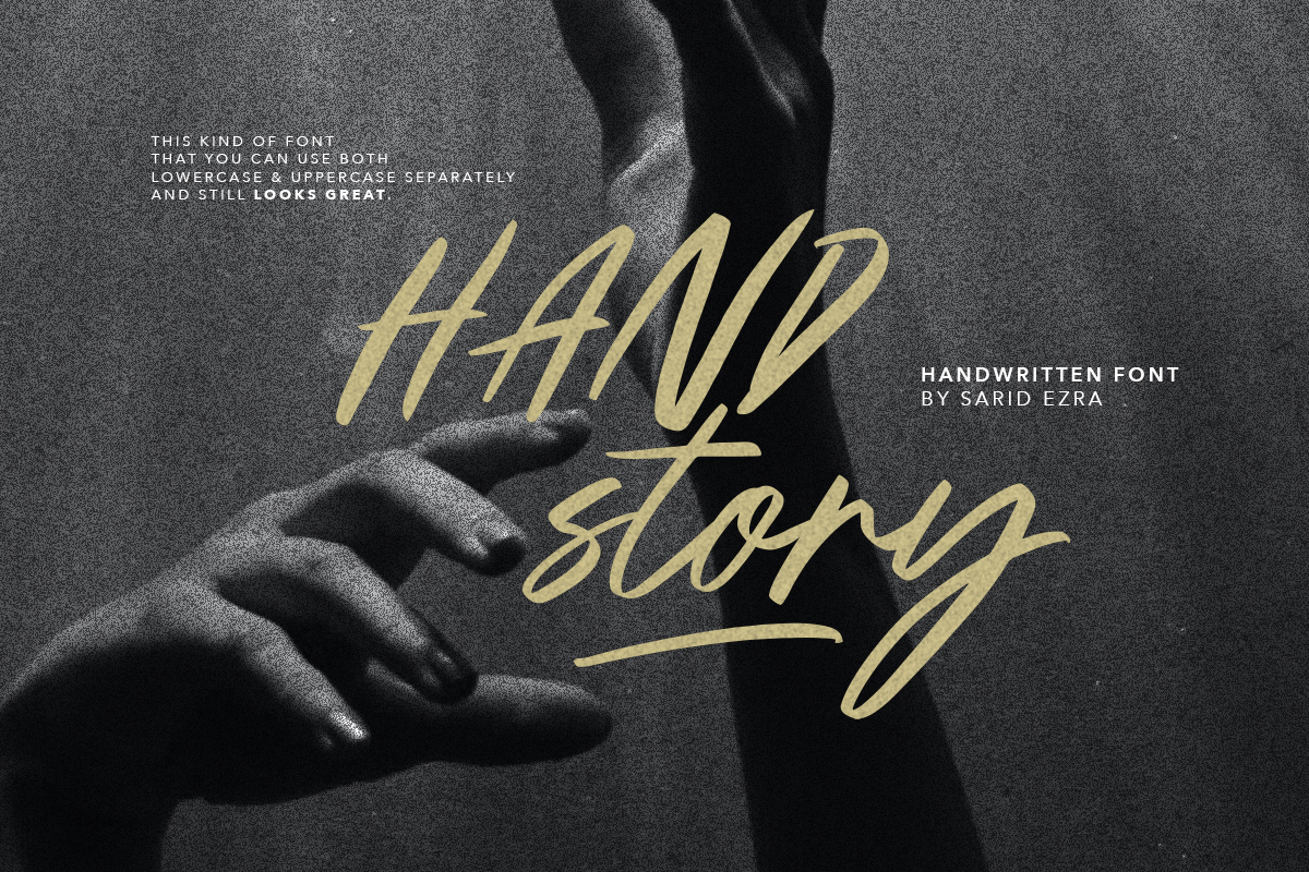 Handstory - Handwritten Font, Fonts | GraphicRiver