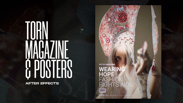 Torn Paper Magazine and Posters, After Effects Project Files | VideoHive