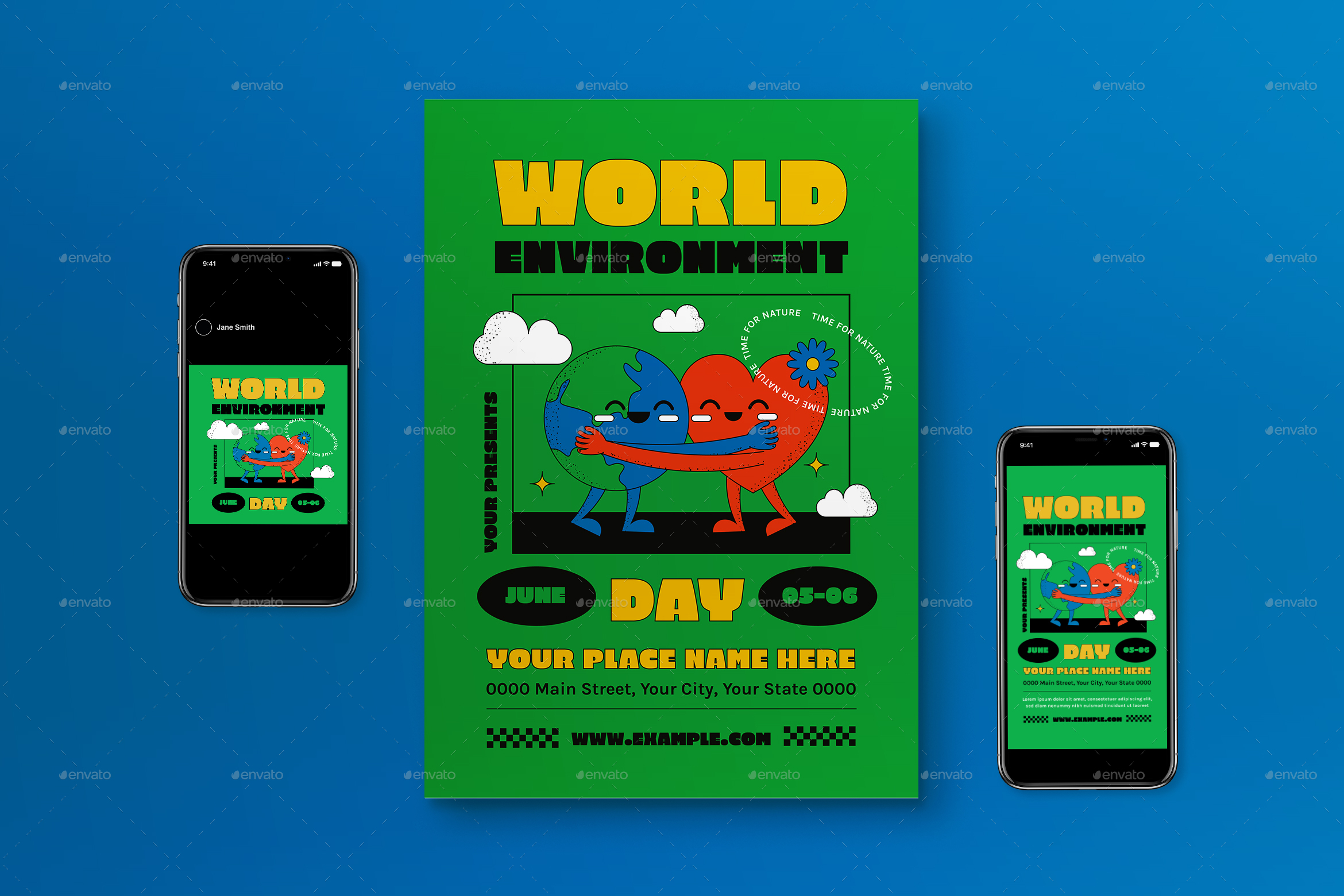 World Environment Day Flyer Set, Print Templates | GraphicRiver