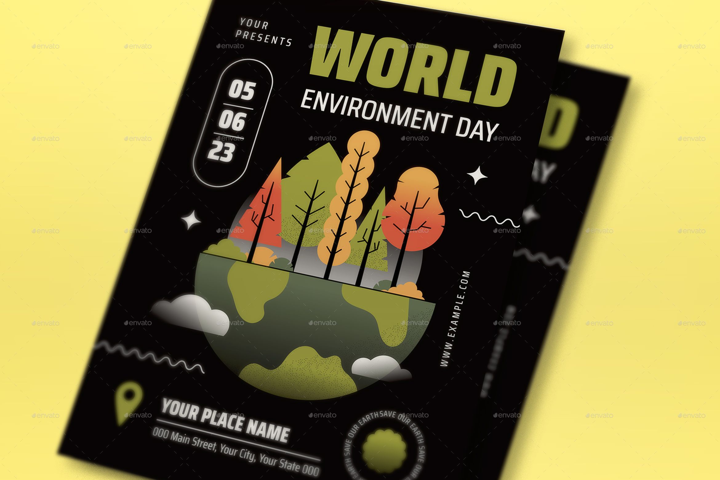 World Environment Day Flyer Set, Print Templates | GraphicRiver