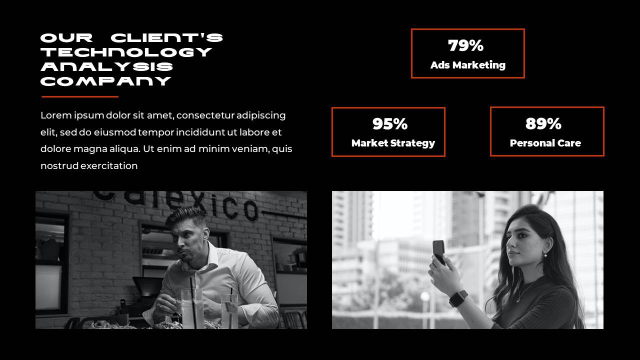 Dark Design Technology PowerPoint Template, Presentation Templates