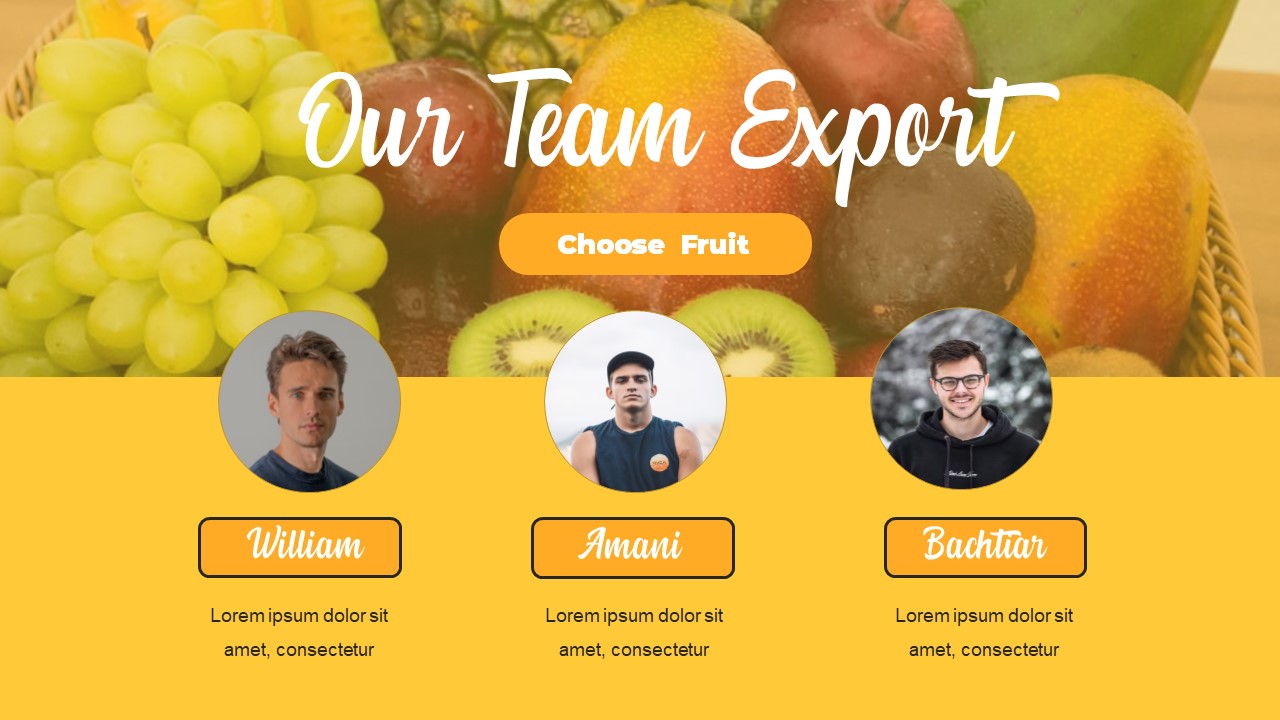 Fruitable Presentation PowerPoint Template, Presentation Templates