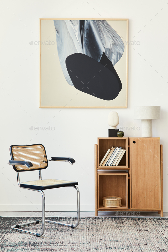 Modern composition of living room interior Stock Photo by ...