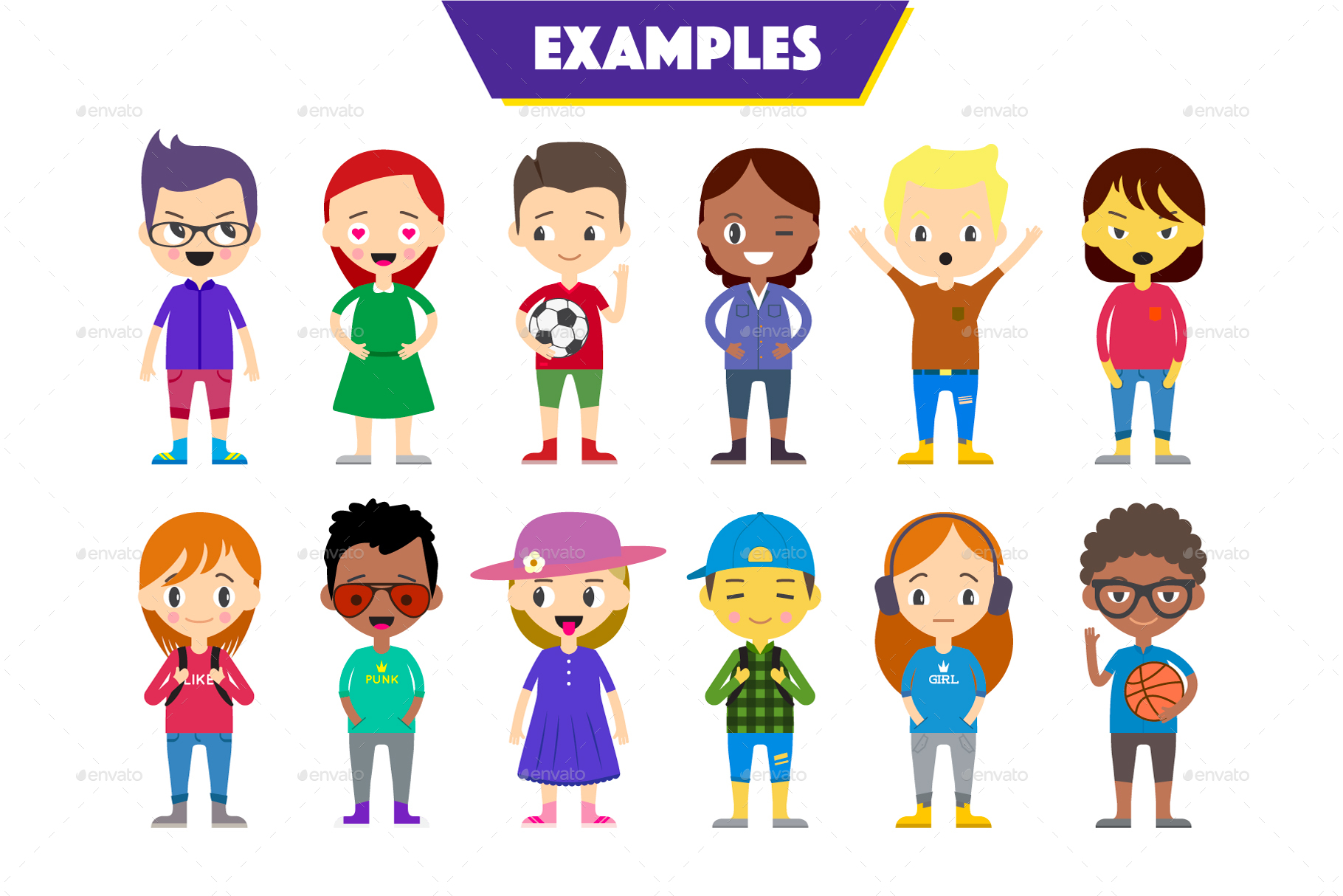 Kids Character Creator 1.0, Graphics | GraphicRiver