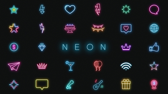 Neon Shapes by vcgmotion | VideoHive