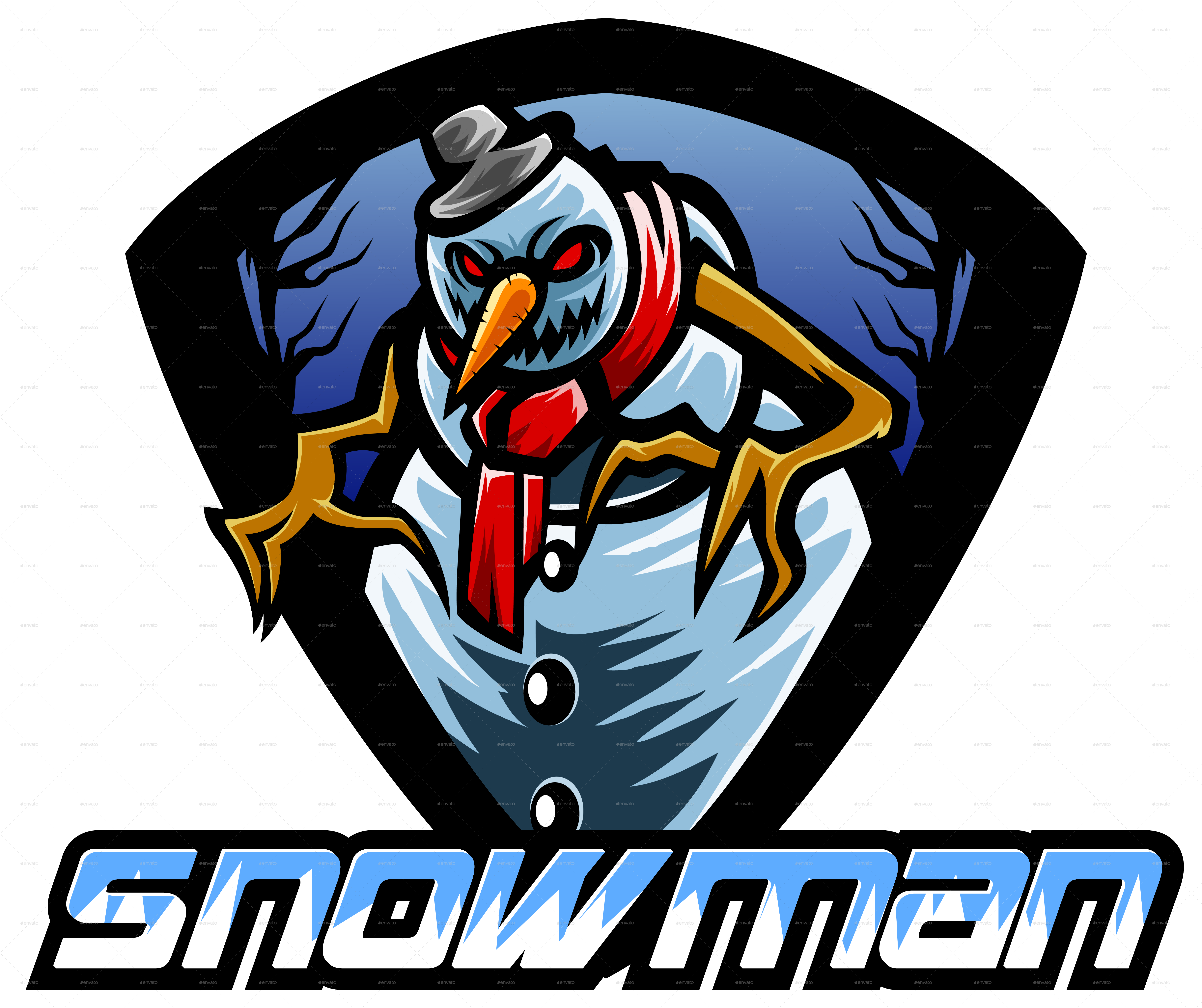 Snowman Esport Mascot, Vectors | GraphicRiver