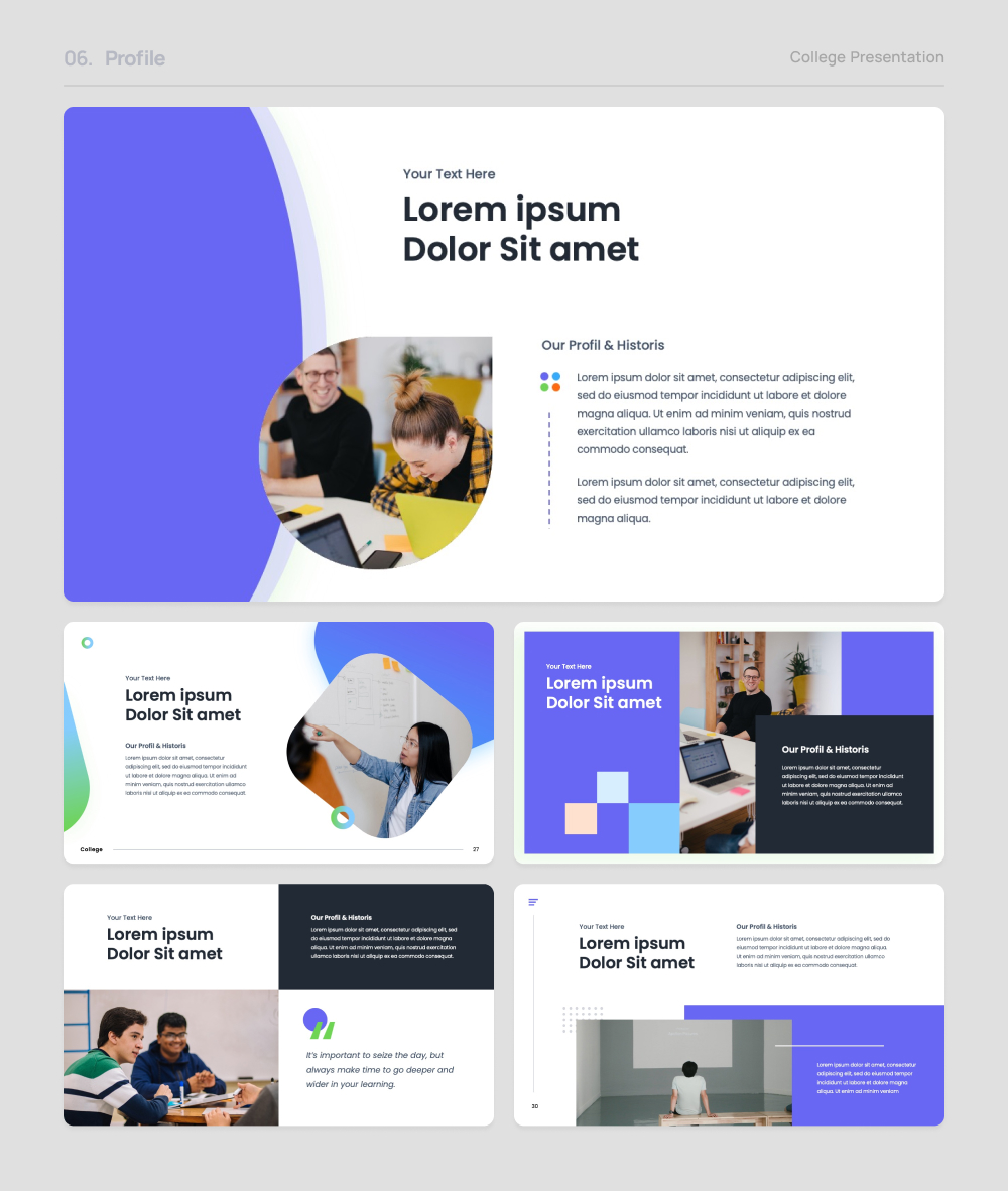 College - Multipurpose PowerPoint Presentation, Presentation Templates